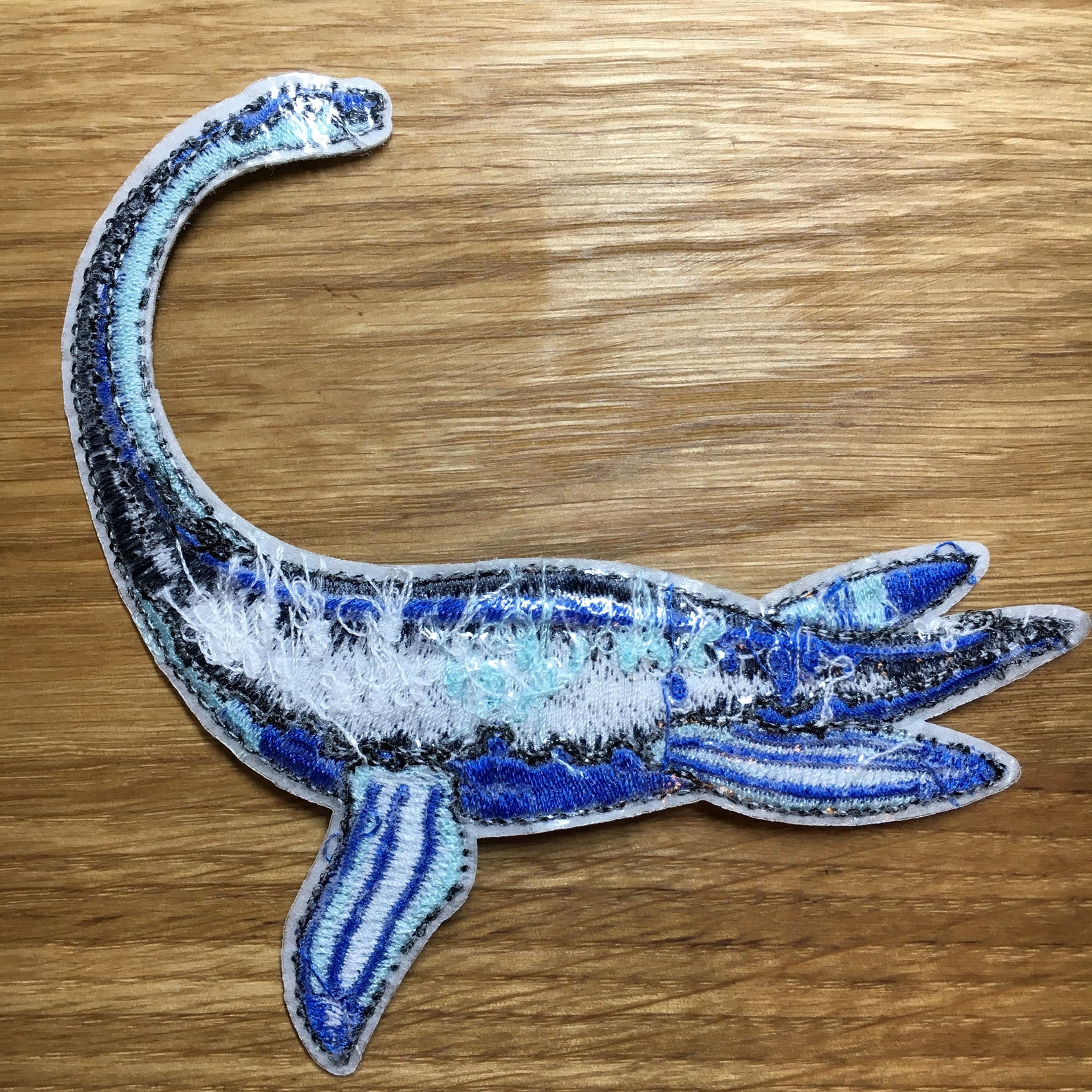 Blauer Plesiosaurier Dinosaurier Patch 10cm x 105cm zum - Etsy.de