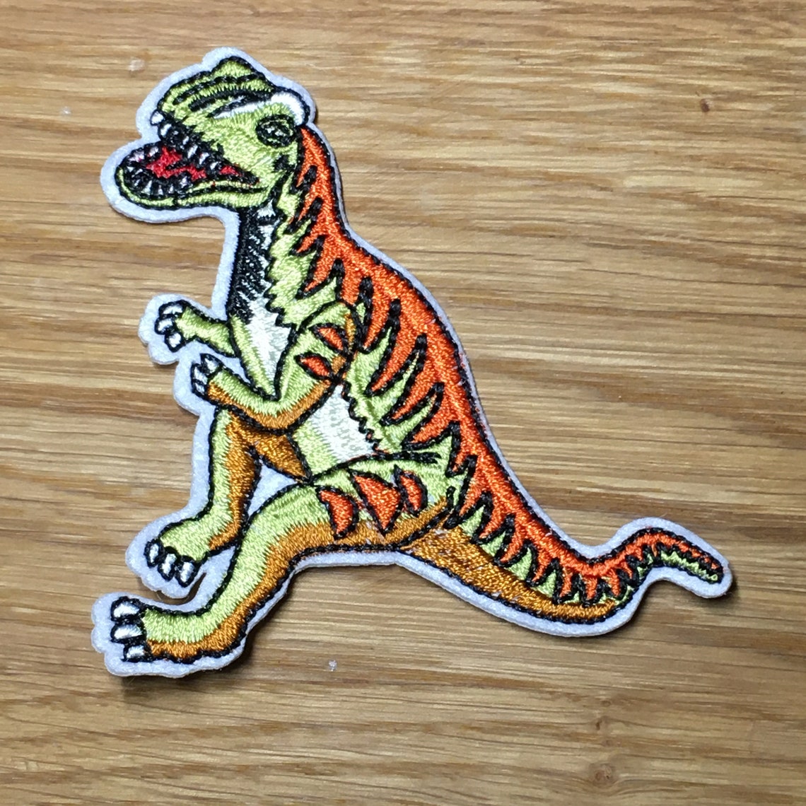 Dinosaur Patch Tyrannosaur 8cm x 10cm for ironing on | Etsy