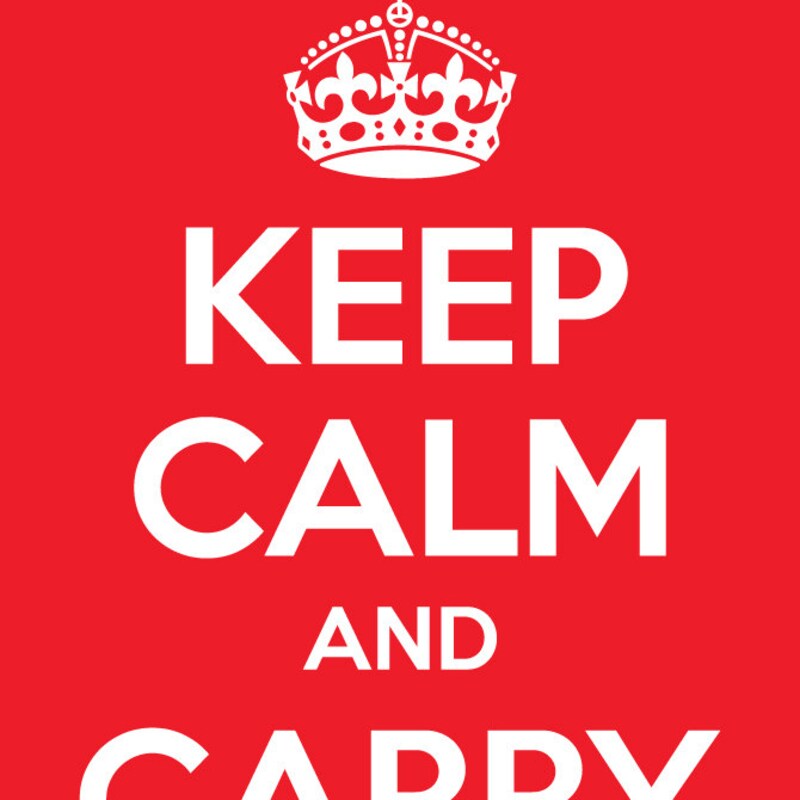 Keep Calm Carry on Flag - Etsy