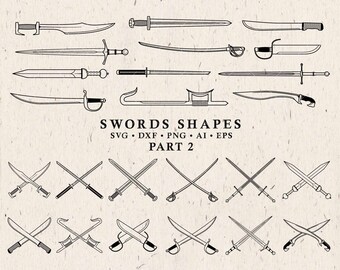 Sword Dxf Files - Etsy