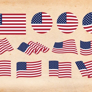 Layered American Flag SVG, Patriotic Cricut Cut File (digital Download ...