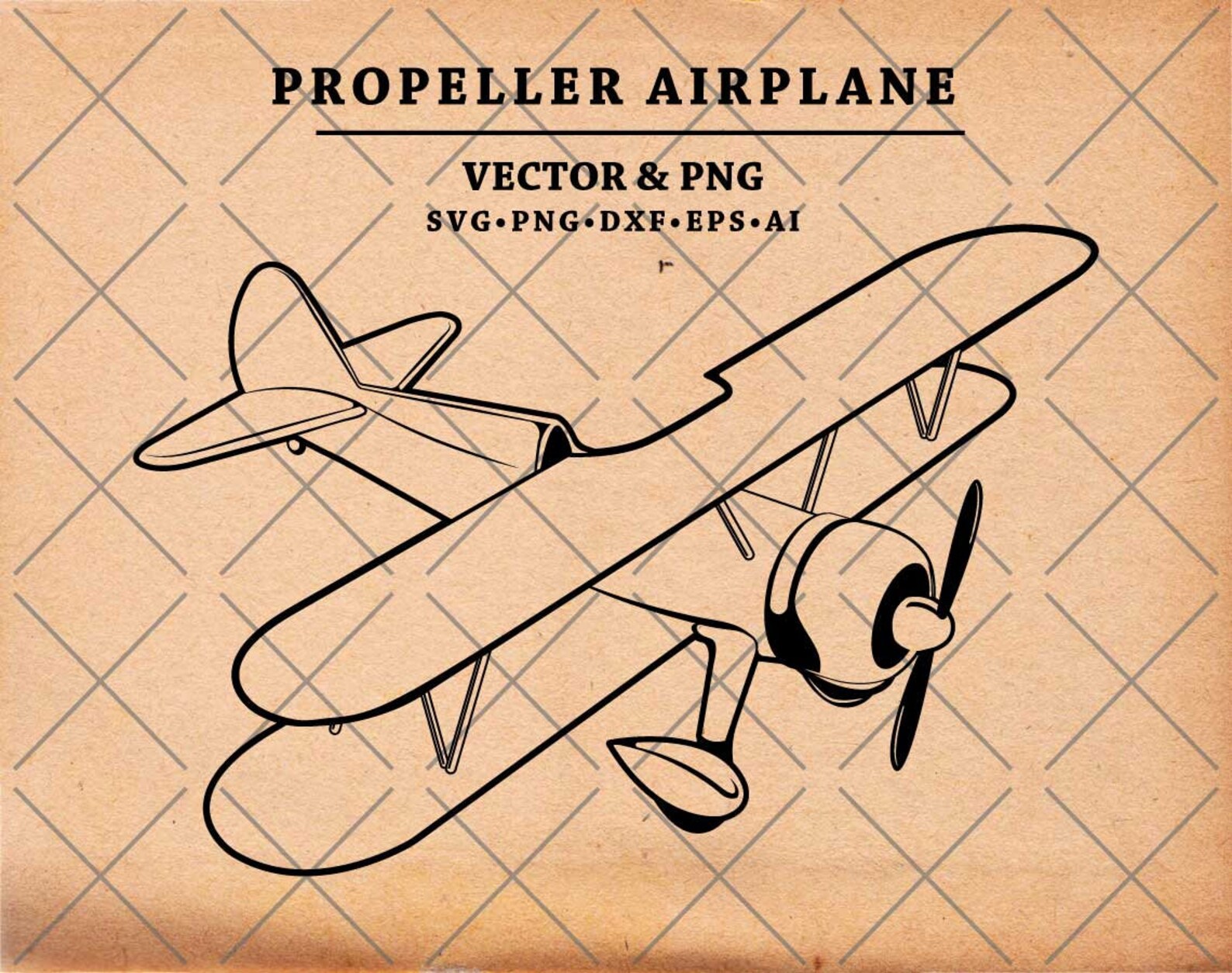 Airplane SVG Plane SVG PNG Propeller Airplane Cut Files for - Etsy
