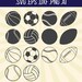 Sports Balls SVG Cut Files - Basketball Football Rugby Tennis Baseball ...
