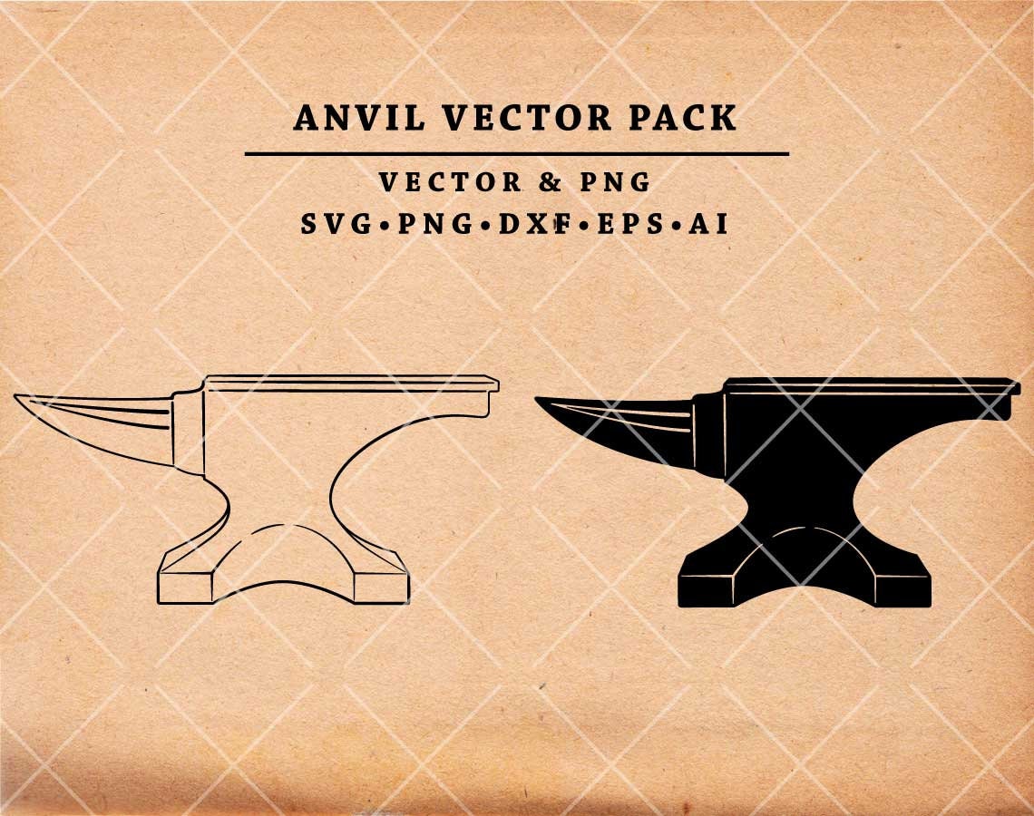 Vector Anvil Dxf Png Anvil Files for Cricut Anvil Cut Files For ...