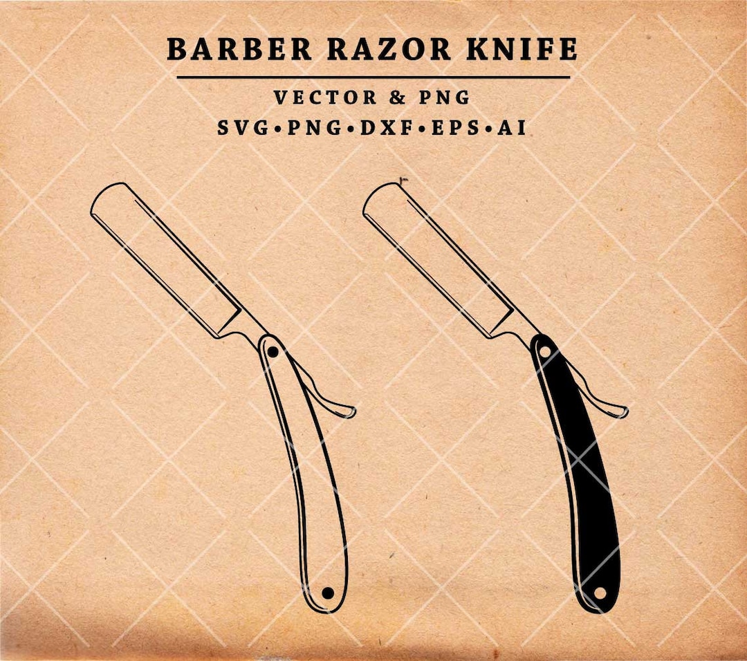 Razor SVG Cut Files - Barber Straight Razor SVG PNG, Straight Razor Cut ...