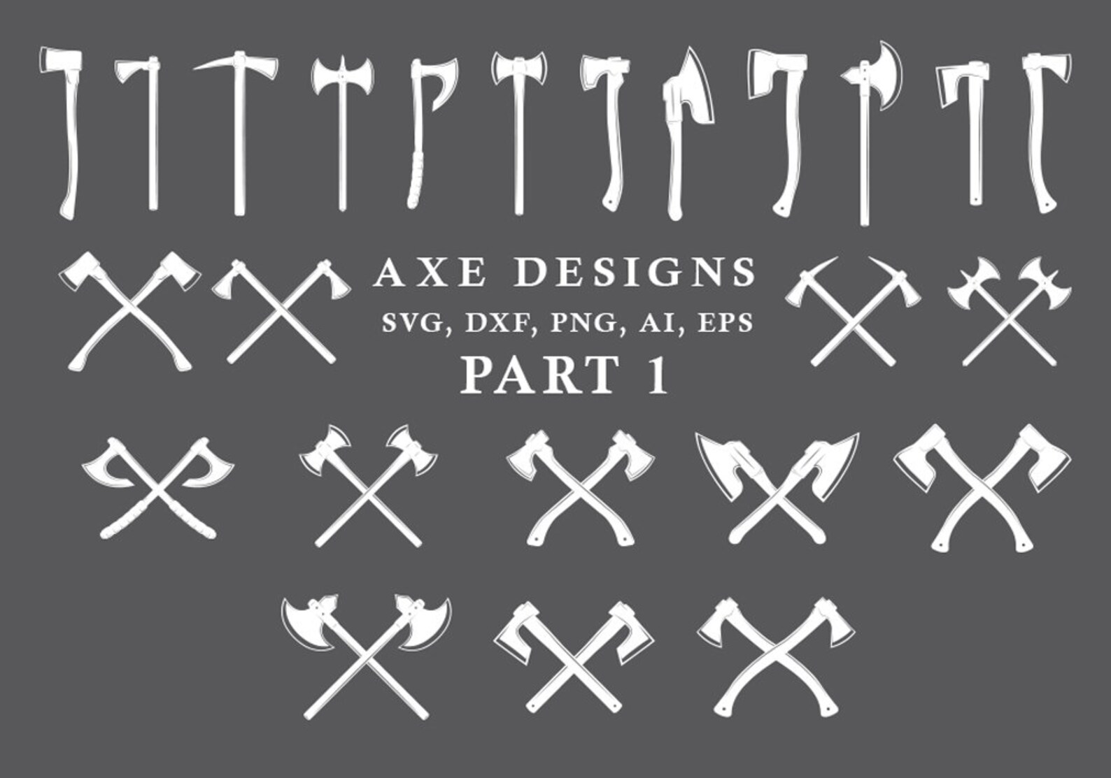 Axe SVG Cut Files Axe Cut Files Crossed Axes SVG Lumberjack - Etsy