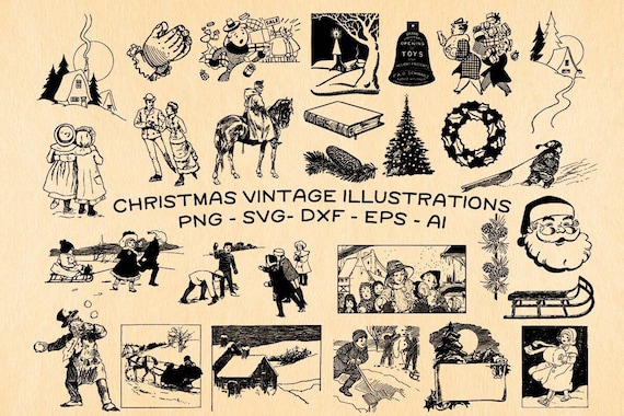 Vintage Christmas Illustration