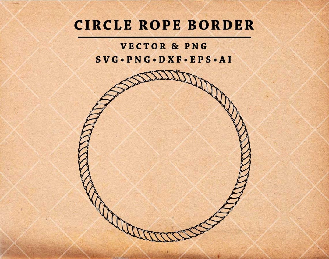 Rope SVG Cut Files, Border SVG Rope Borders SVG. Border Rope Cut Files ...
