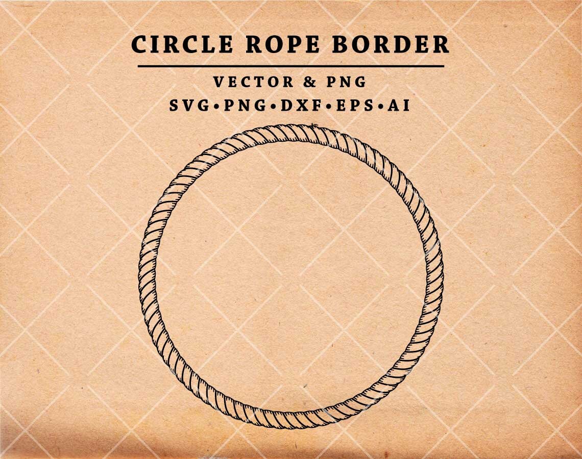 Rope SVG Cut Files Border SVG Rope Borders SVG. Border Rope - Etsy