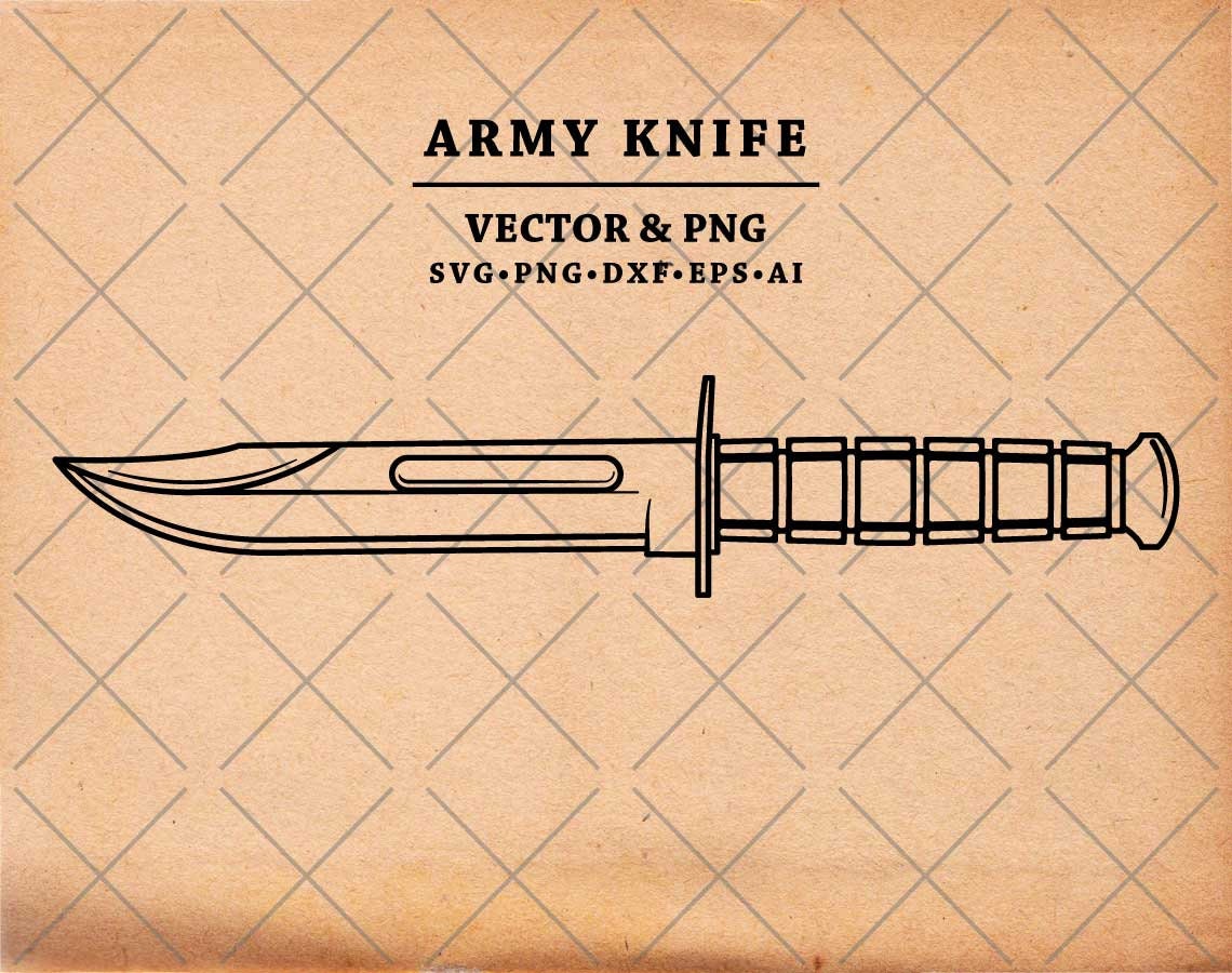 Military Knife Vector