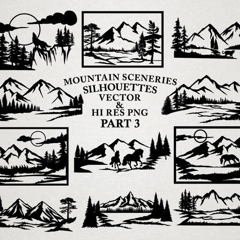 Mountain Scenery - Etsy