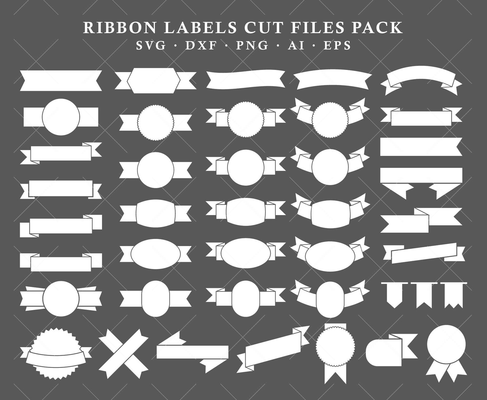 Ribbon Label SVG Cut Files Ribbon Banner SVG Ribbon SVG Cut - Etsy