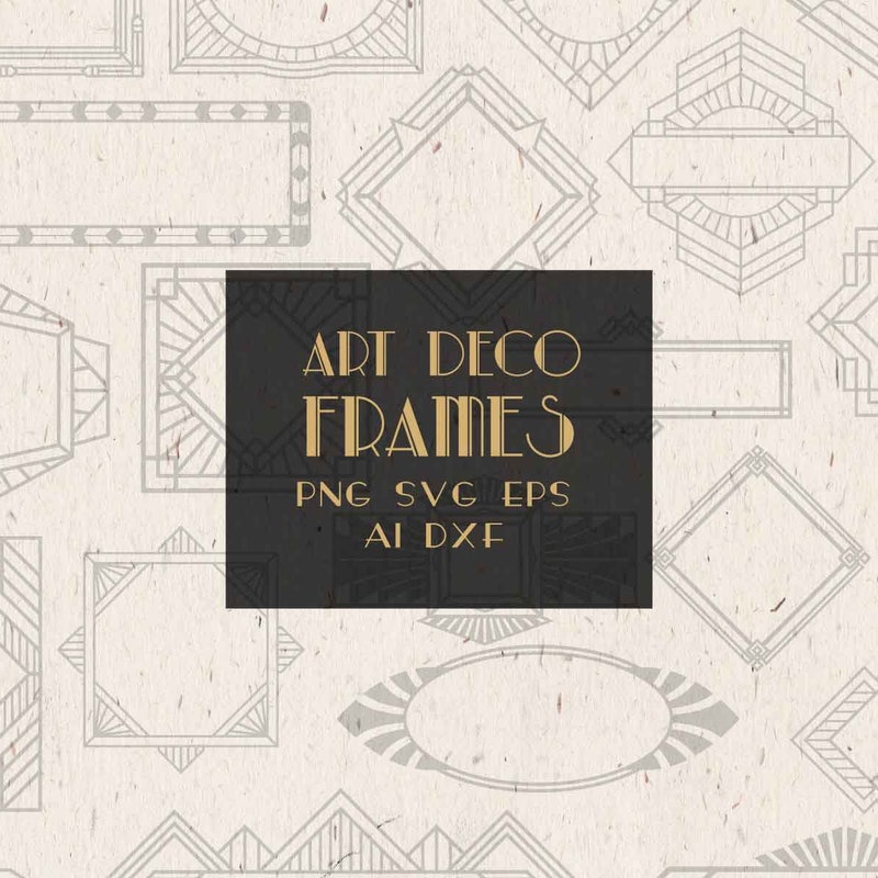 Art Deco Svg - Etsy