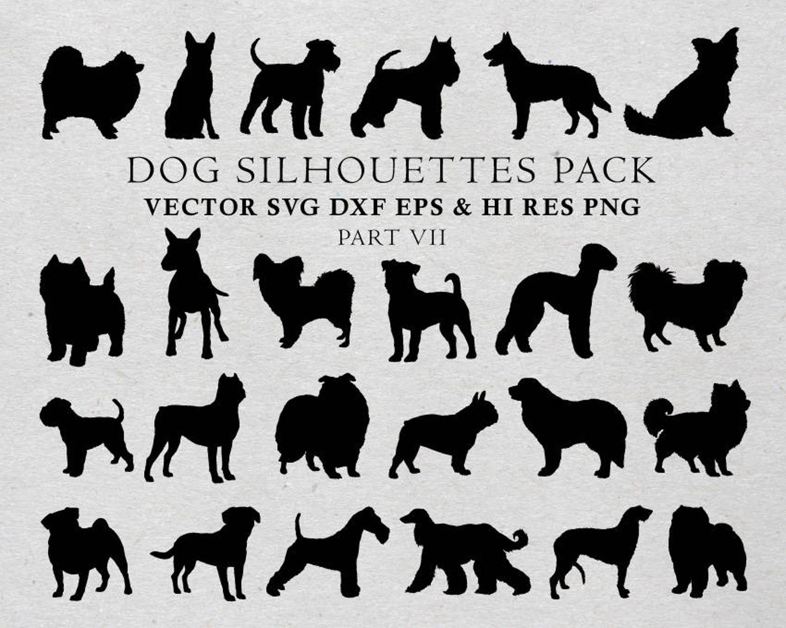 Dog SVG Dog Silhouette SVG Cut Files Dog Clipart Dog - Etsy