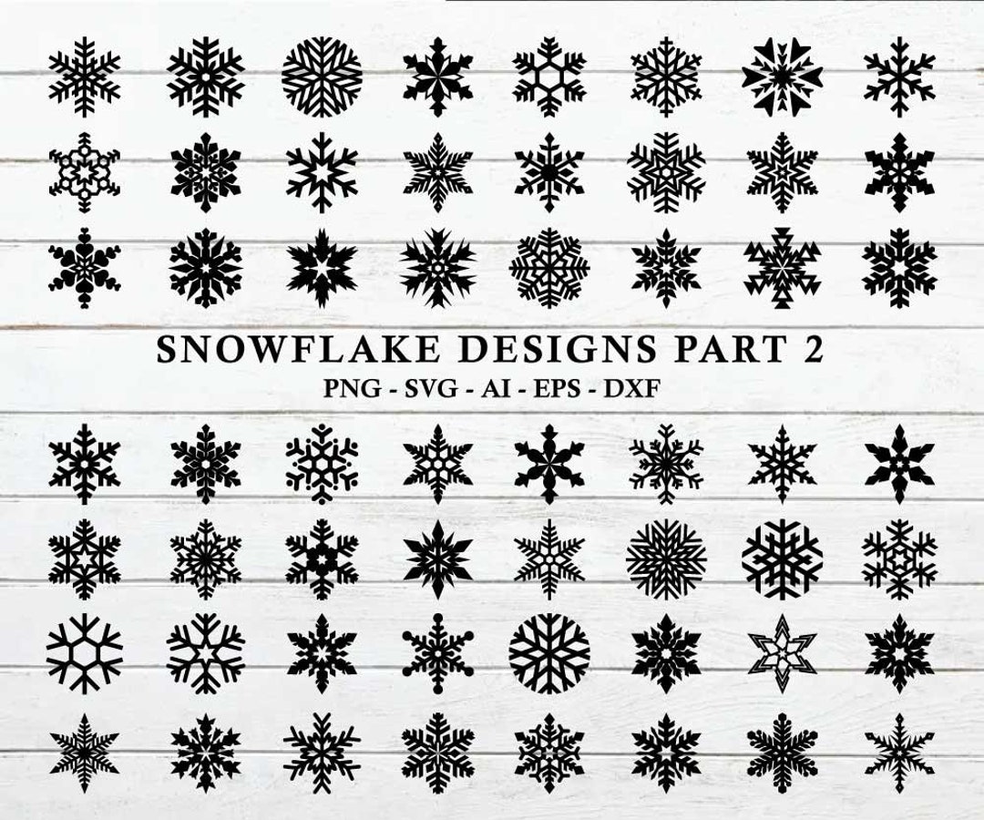 Snowflake SVG Cut Files - Snowflake PNG - Christmas SVG - Vector Svg ...