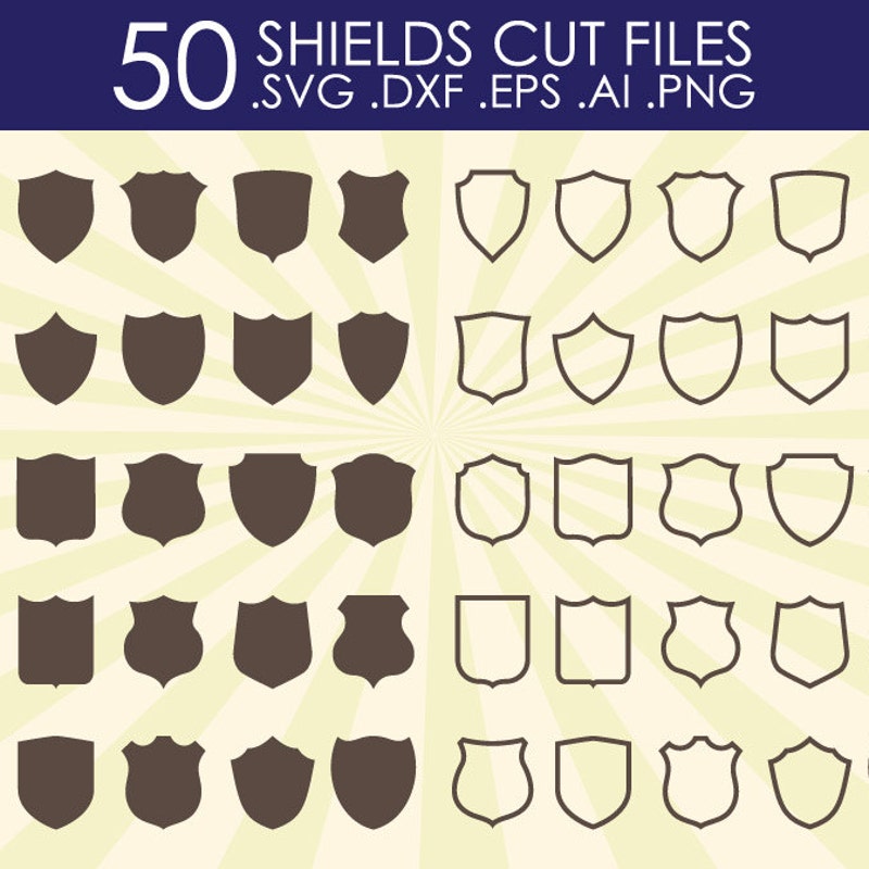 Shield Svg - Etsy