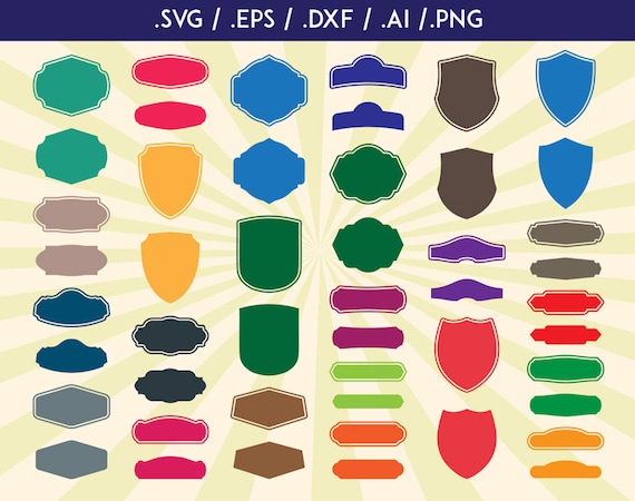 Badge SVG Label Svg Frame Svg Banner Svg Cut Files Vector - Etsy Australia