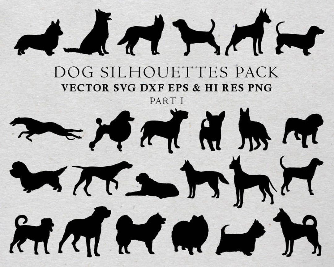 Dog SVG, Dog Silhouette SVG Cut Files, Dog Clipart, Dog Silhouette Cut ...