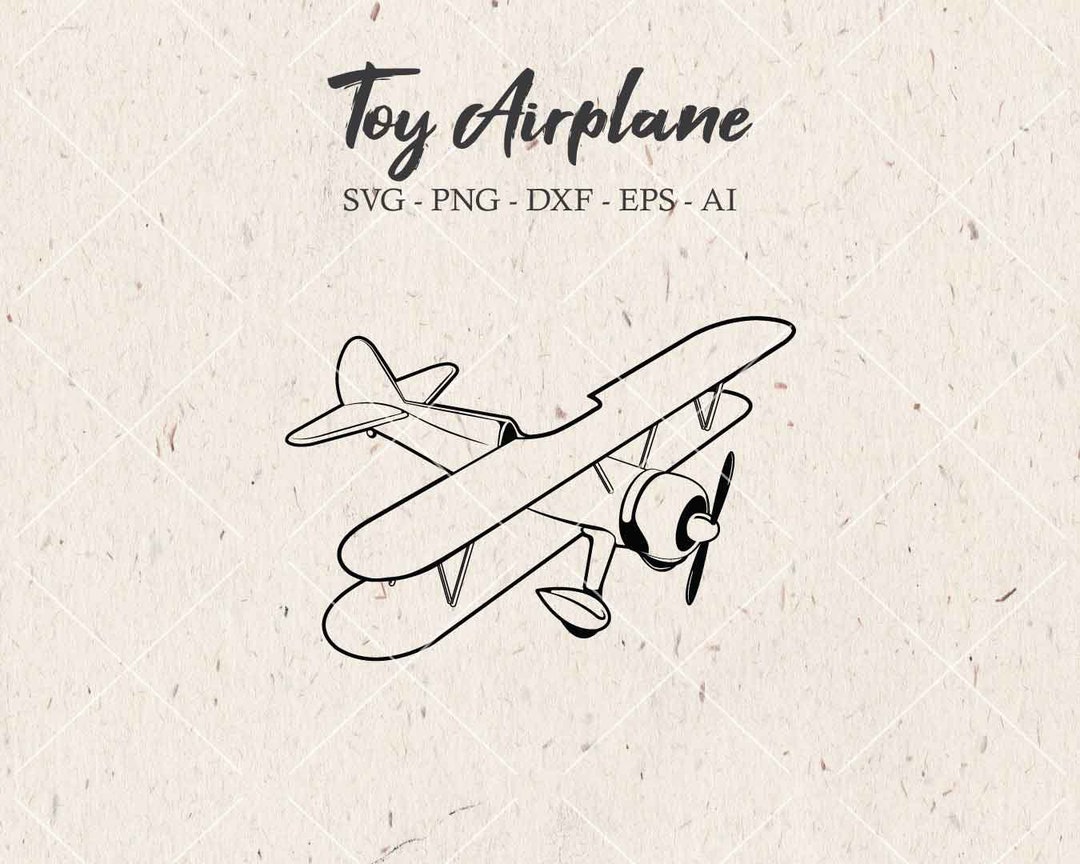 Propeller Airplane SVG, Toy Plane SVG PNG, Aeroplane Model Cut Files ...