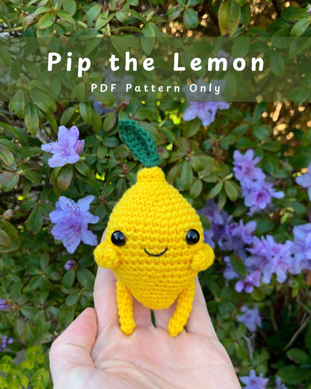 Lemon Crochet Pattern - Fruit Crochet Pattern - Lemon Amigurumi Pattern - Amigurumi Crochet ...