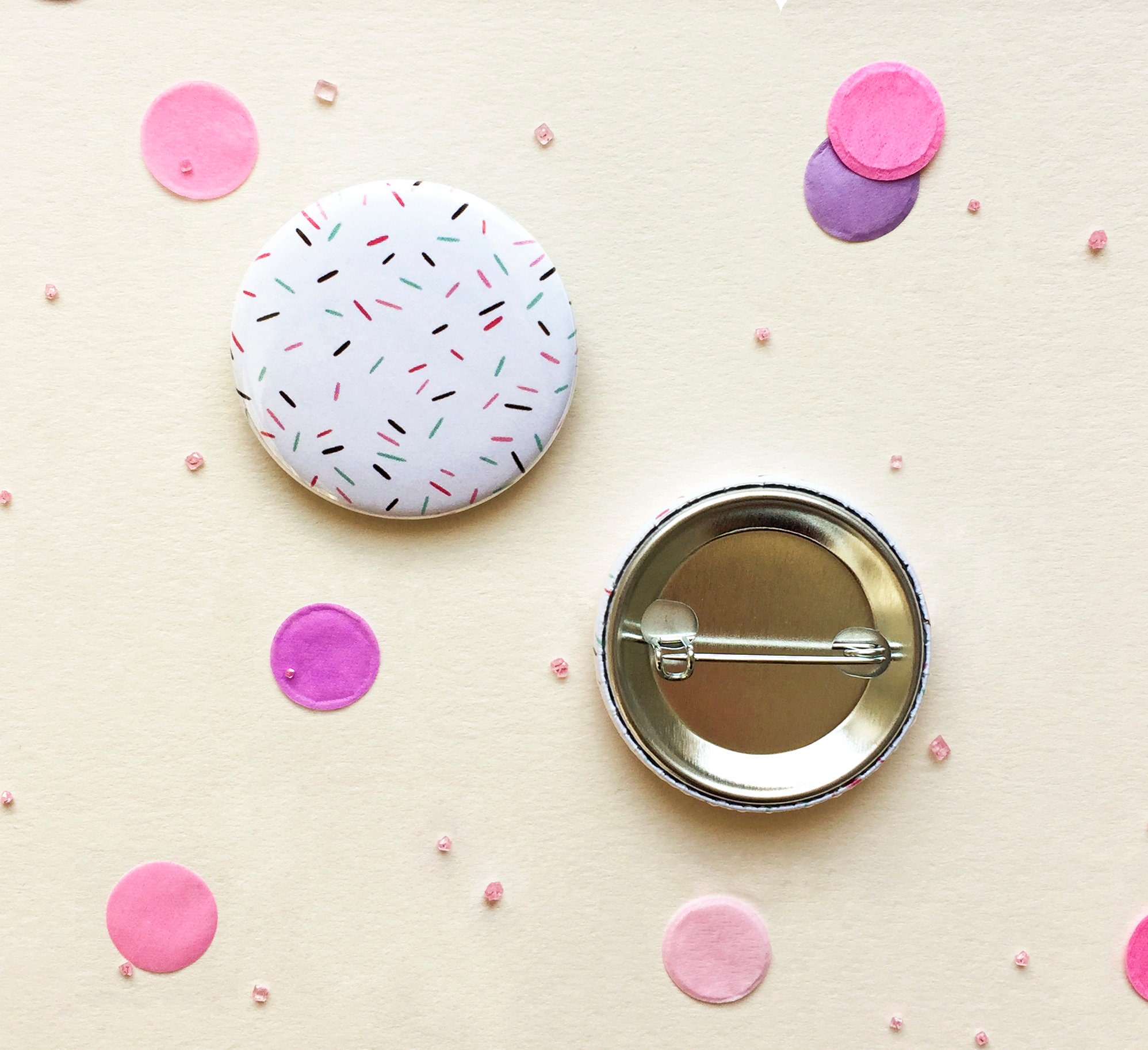 Patterned Badge Birthday Party Favours Button Badge 38mm - Etsy