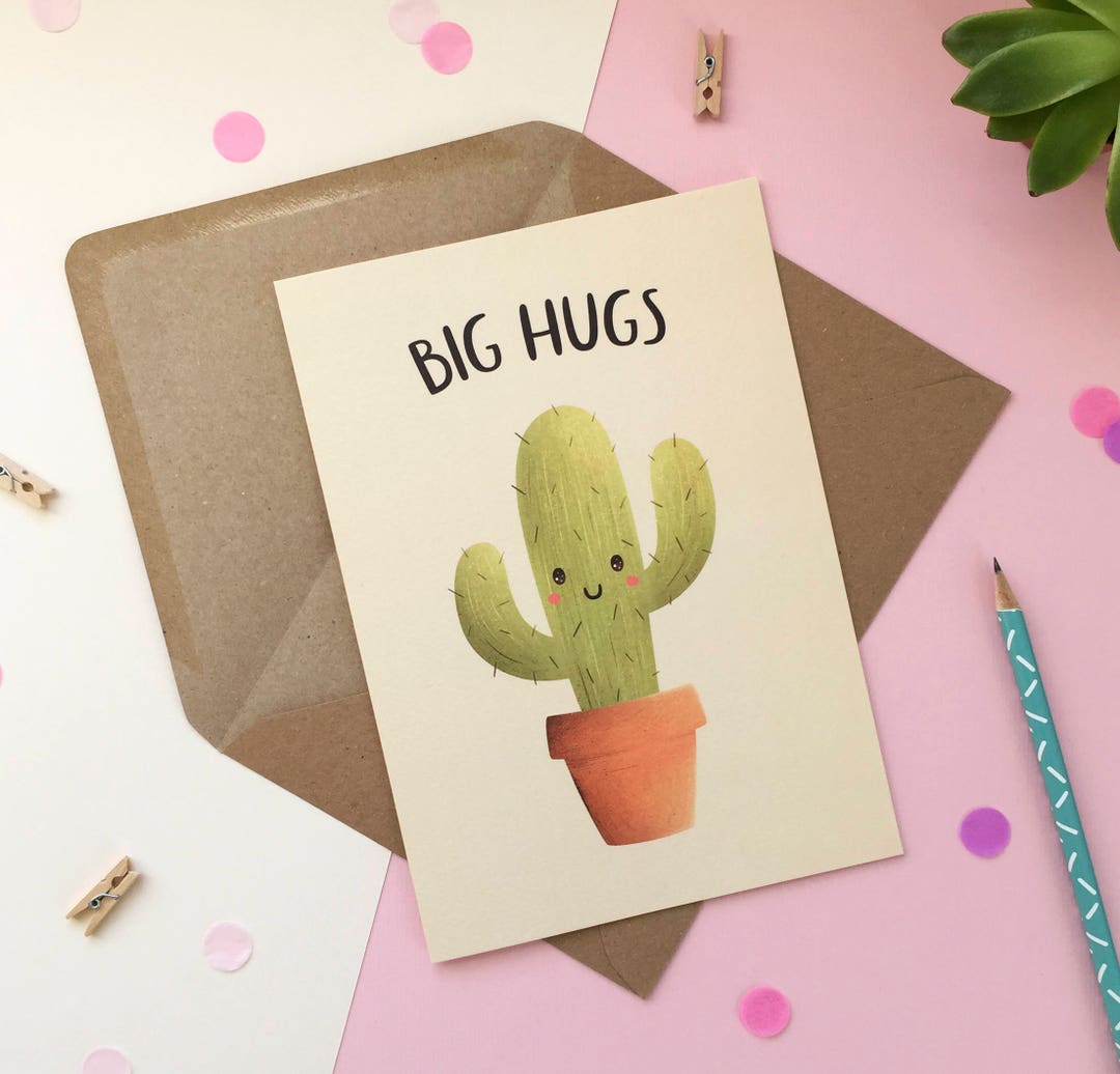 Thinking of You Card - Pick Me up Card - Hug in the Post - Get Well ...