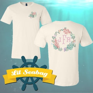 Ocean Monogram Sea Creatures Shirt, Underwater Monogram , Sea Monogram ...