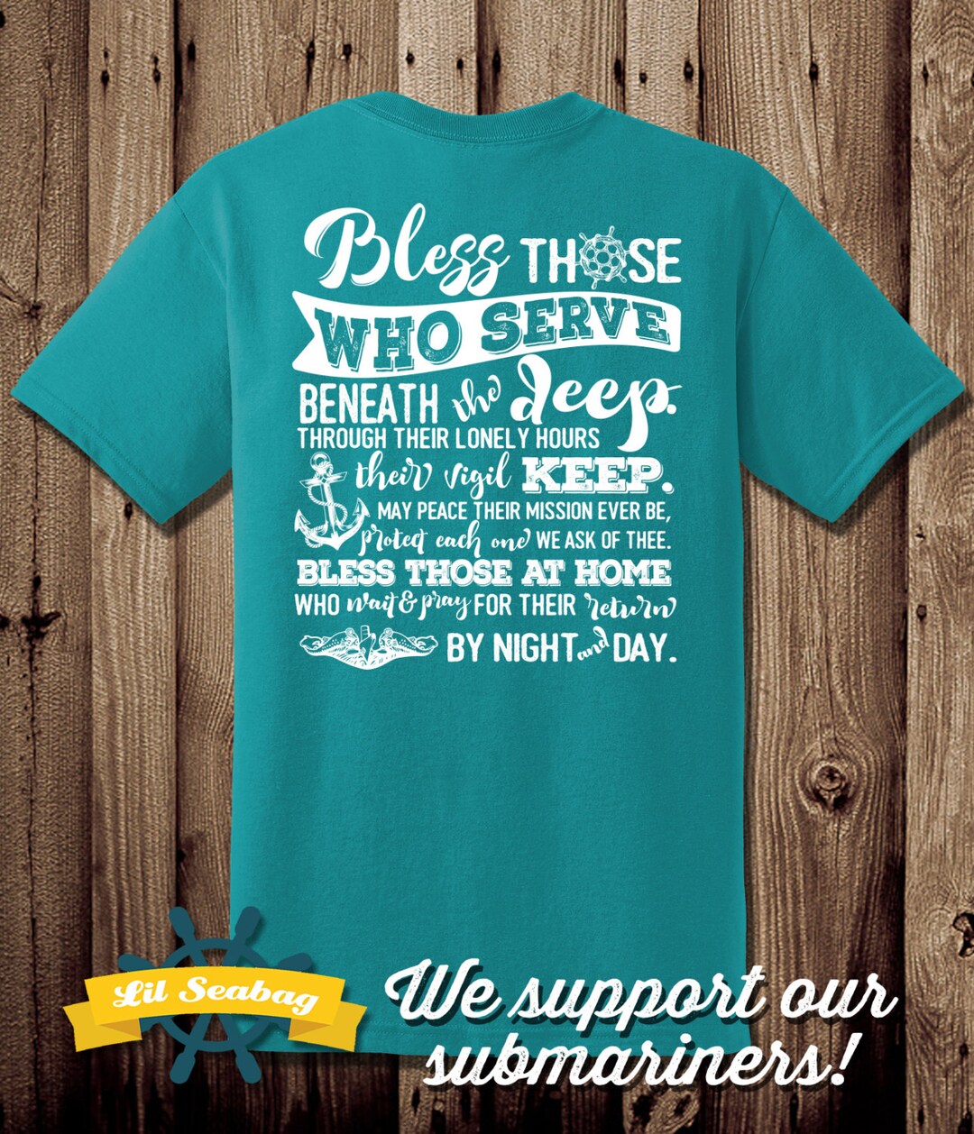 Submariner's Prayer Shirt, Proud Navy Wife, Submariner's Hymn, Bless My ...