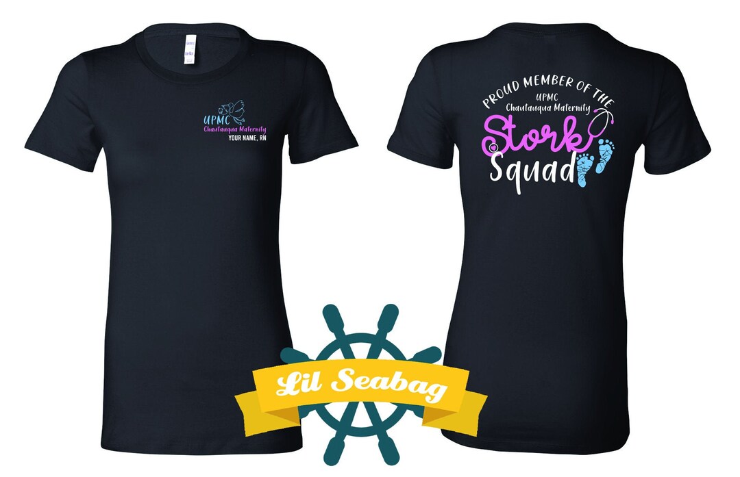 UPMC Chautauqua Maternity Stork Squad Shirts - Etsy