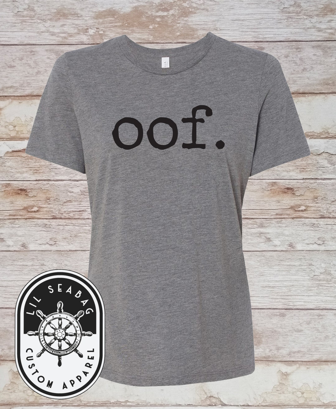 Oof, Graphic Tee, Typography Shirt, Big Oof - Etsy