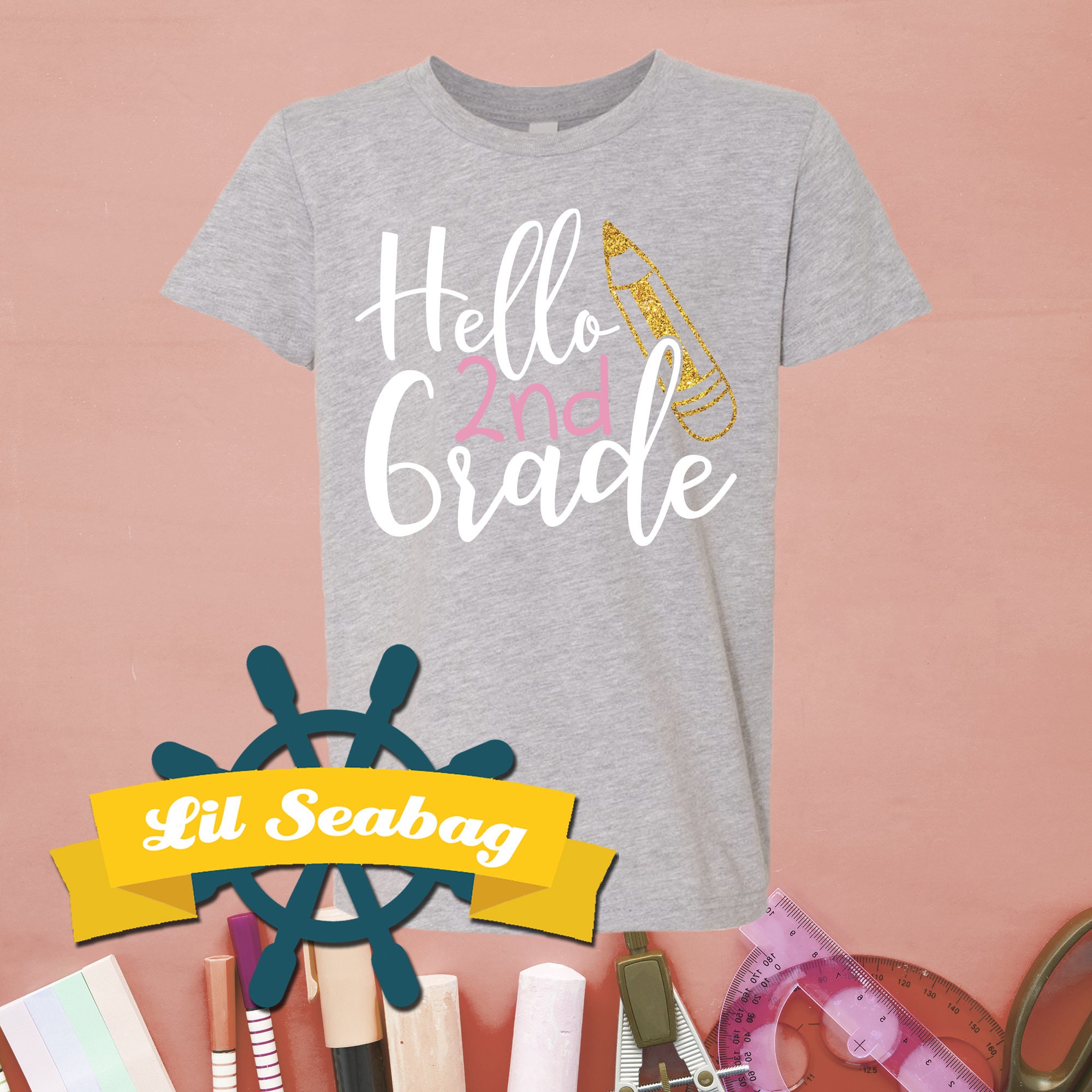 Hello First Day of School Custom First Day Shirt Hello First - Etsy