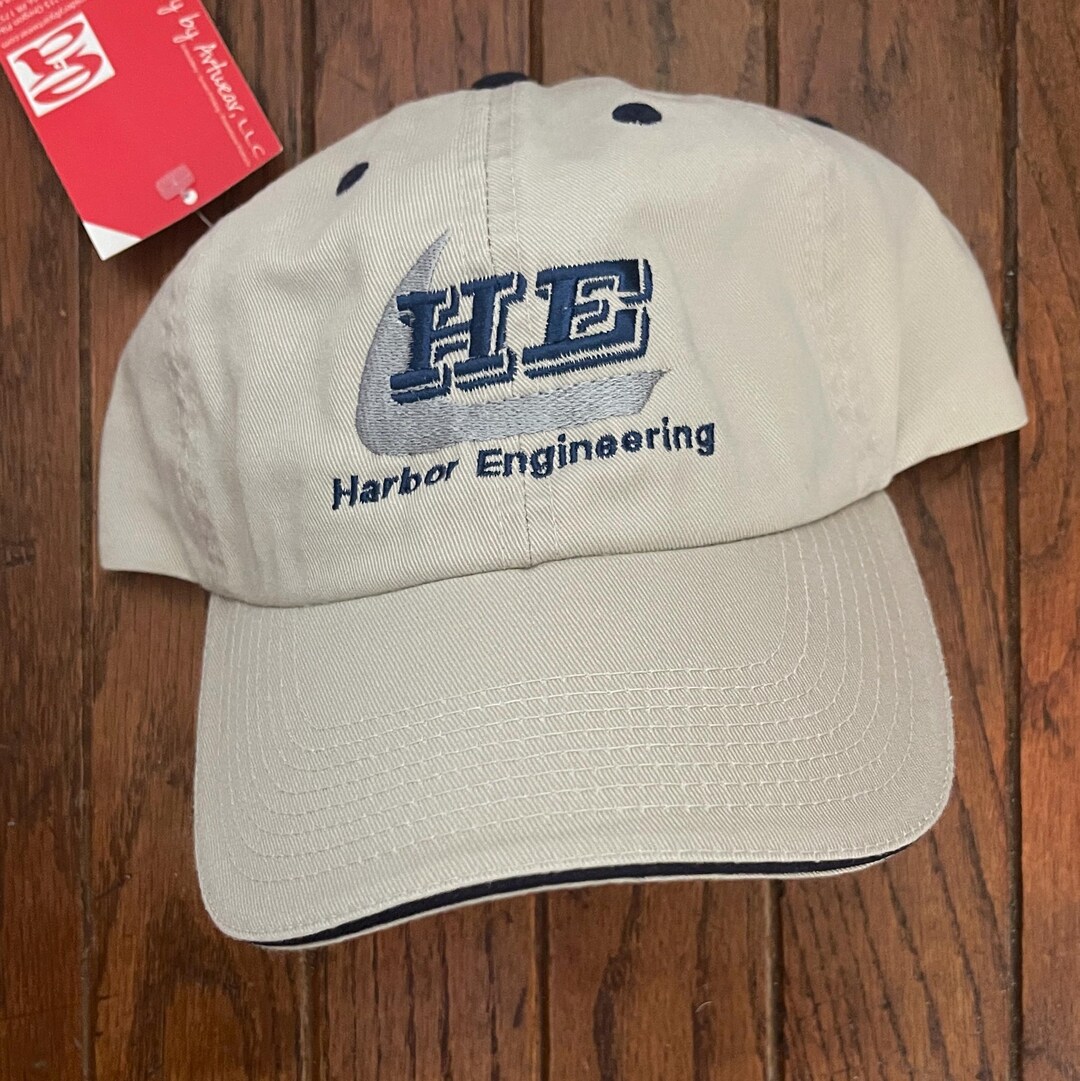 Vintage 90s Minimal Harbor Engineering Strapback Hat Baseball Cap - Etsy