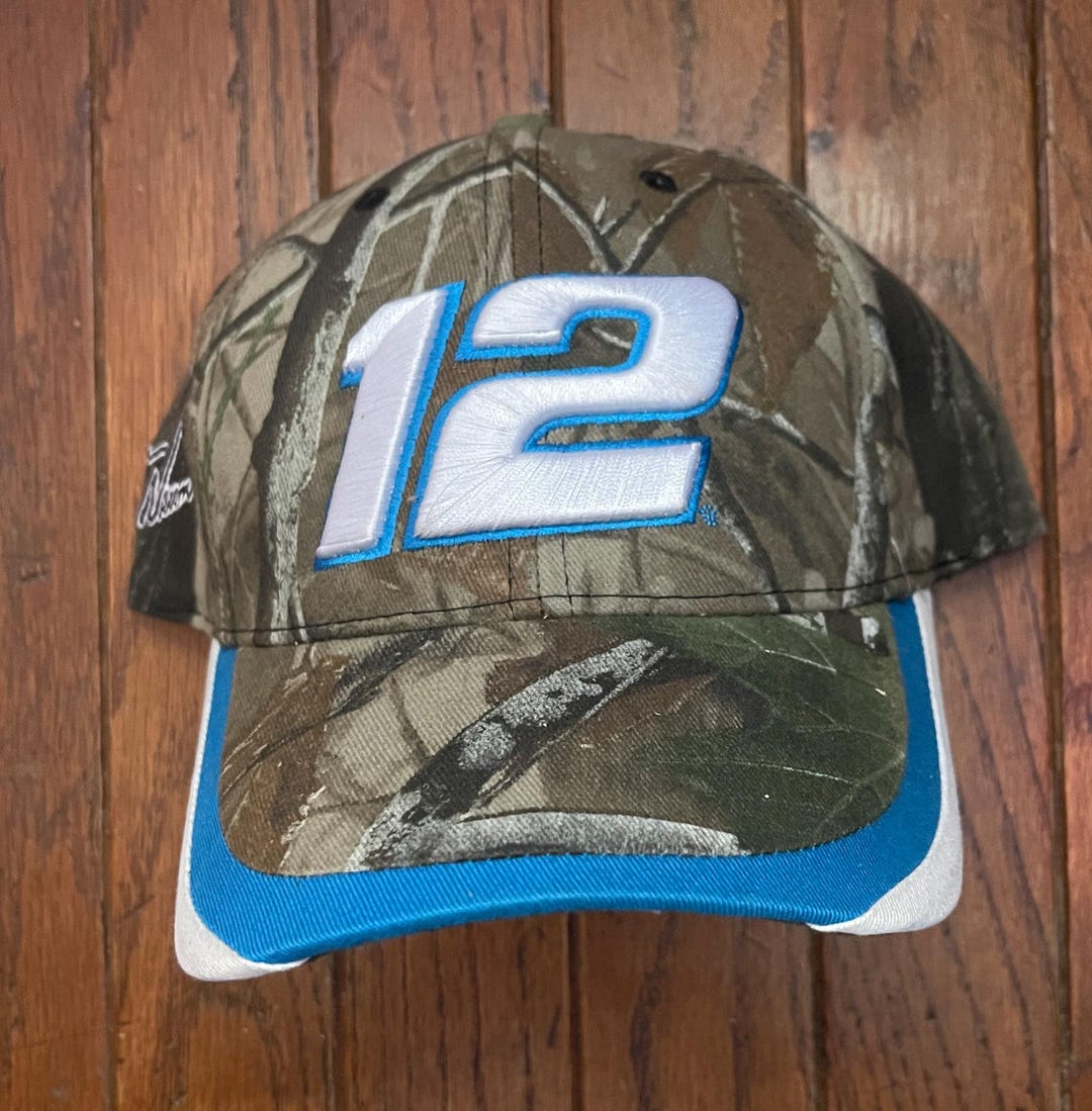 Vintage Deadstock Realtree Camo Nascar Racing Ryan Newman Strapback Hat ...