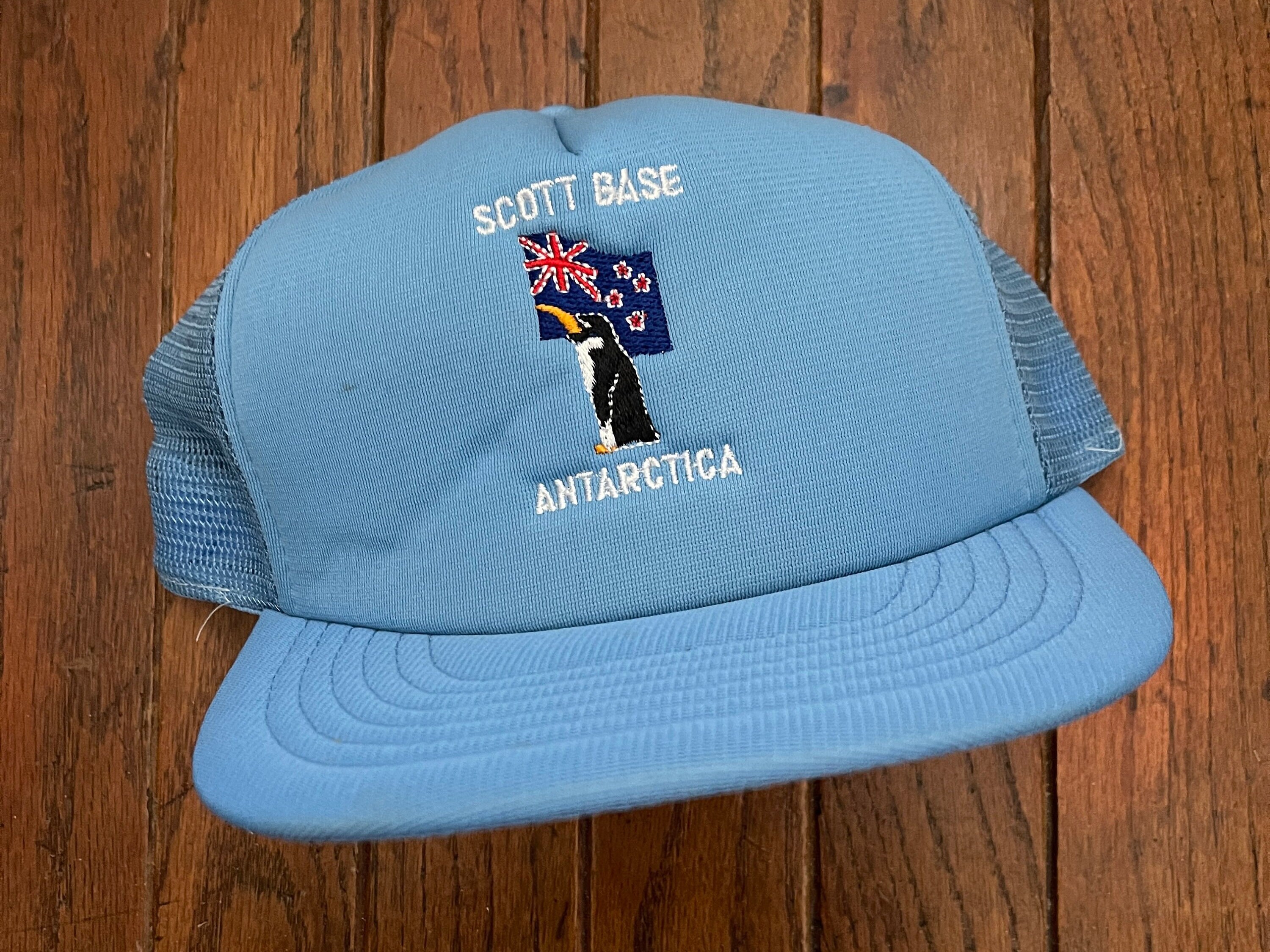 Vintage Scott Base Antarctica Penguin Mesh Trucker Hat Snapback Hat ...