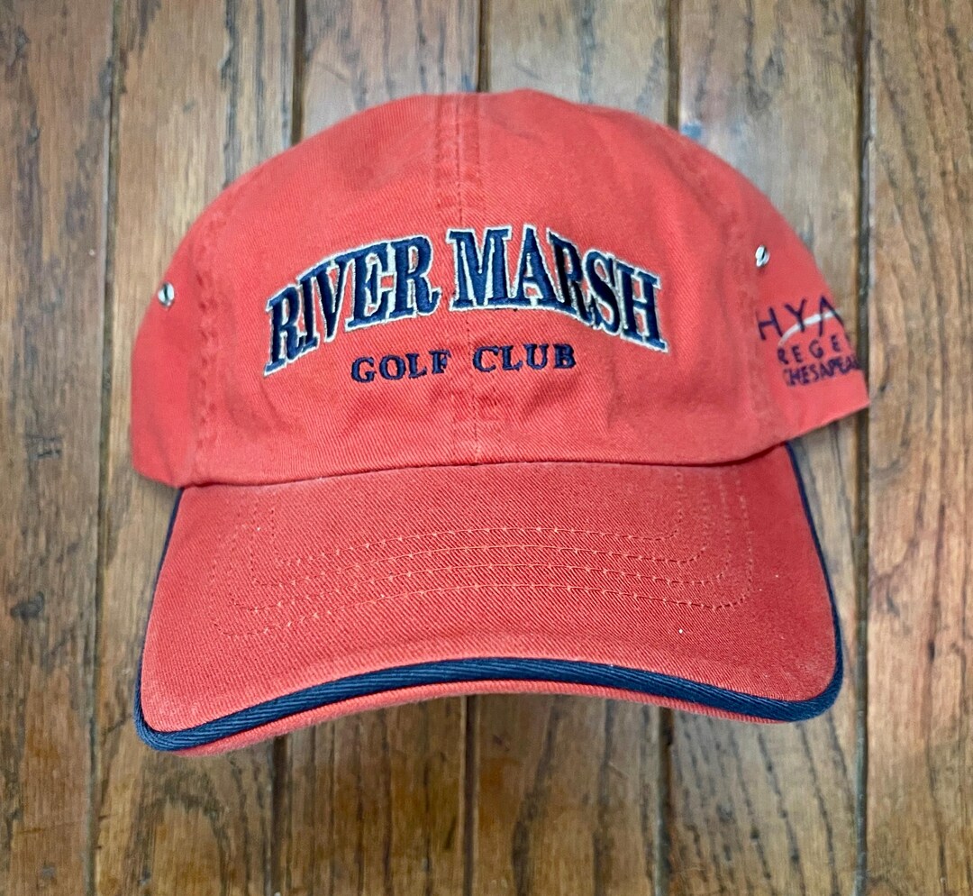 Vintage 90s Minimal Golf Golfing River Marsh Golf Club Unstructured ...