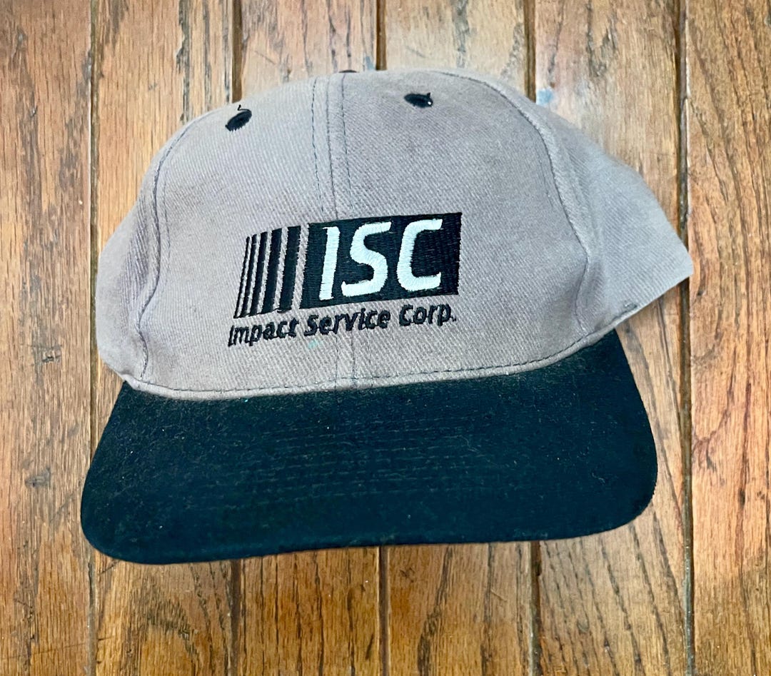 Vintage 90s Impact Service Corporation Two Tone Strapback Hat Baseball ...