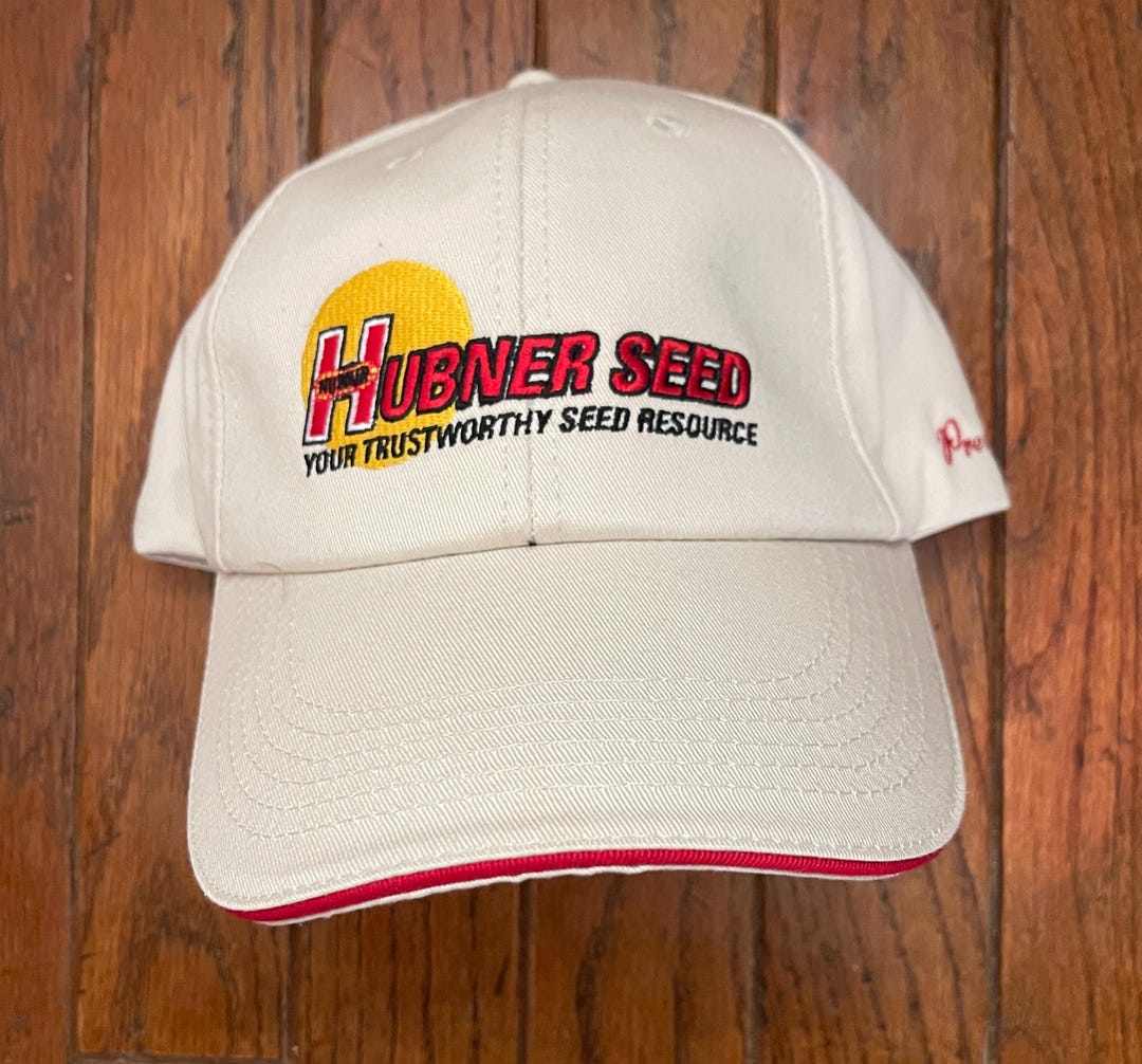Vintage Deadstock Hubner Seed Farm Strapback Hat Baseball Cap - Etsy