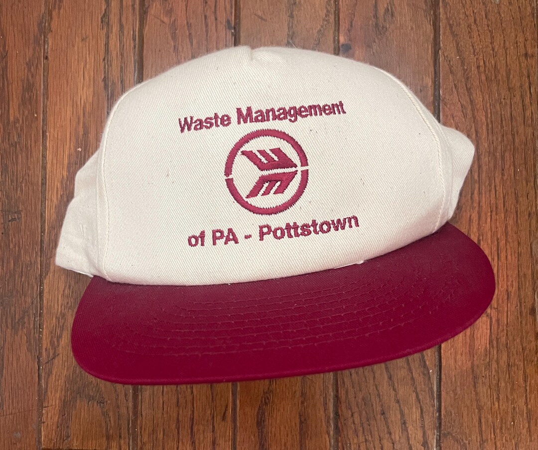 Vintage Pottstown Pennsylvania PA Waste Management Two Tone Trucker Hat ...