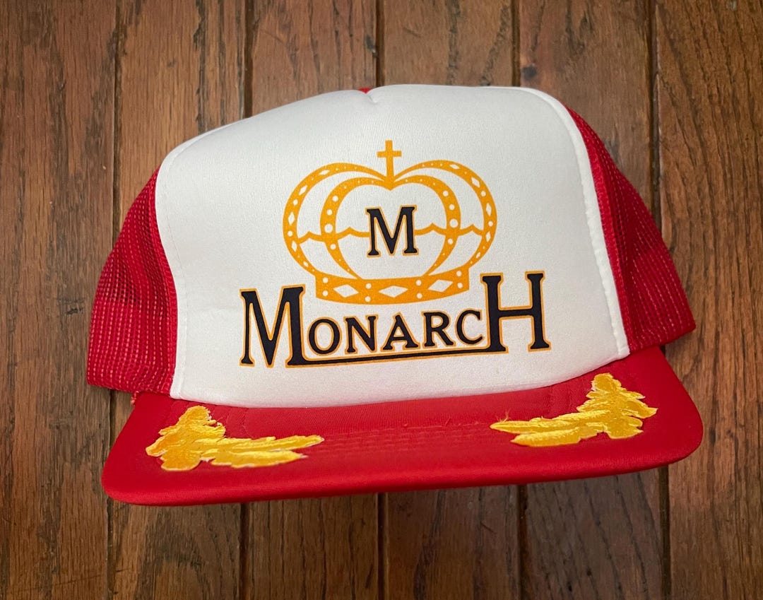 Vintage Trucker Hat Snapback Baseball Cap Monarch - Etsy