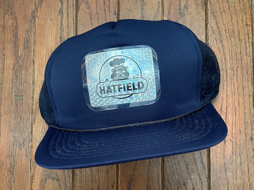 Vintage Trucker Hat Snapback Baseball Cap Hatfield Meats Pig - Etsy