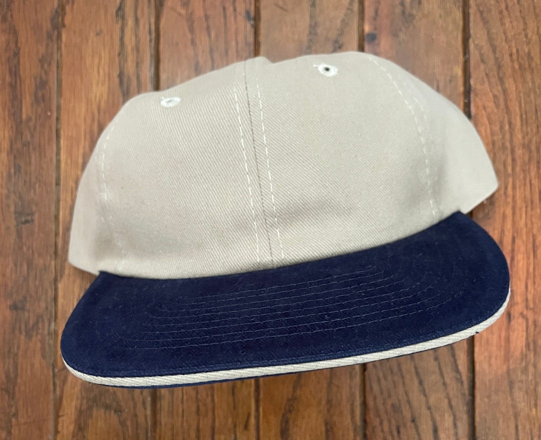 Vintage 90s Minimal Washed Out Two Tone Unstructured Blank Strapback ...