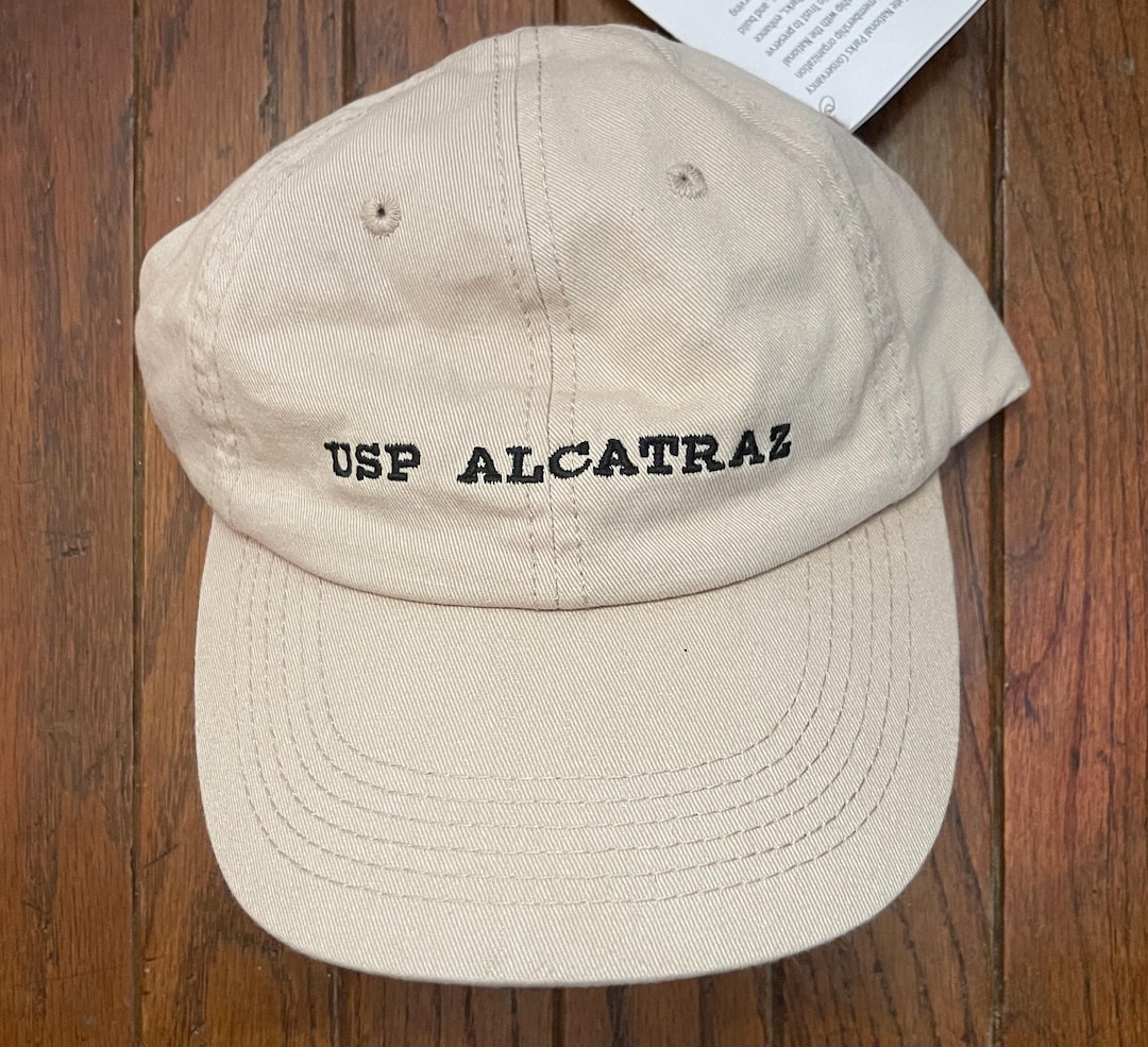 Vintage Deadstock Minimal Alcatraz Unstructured Strapback Hat Baseball ...