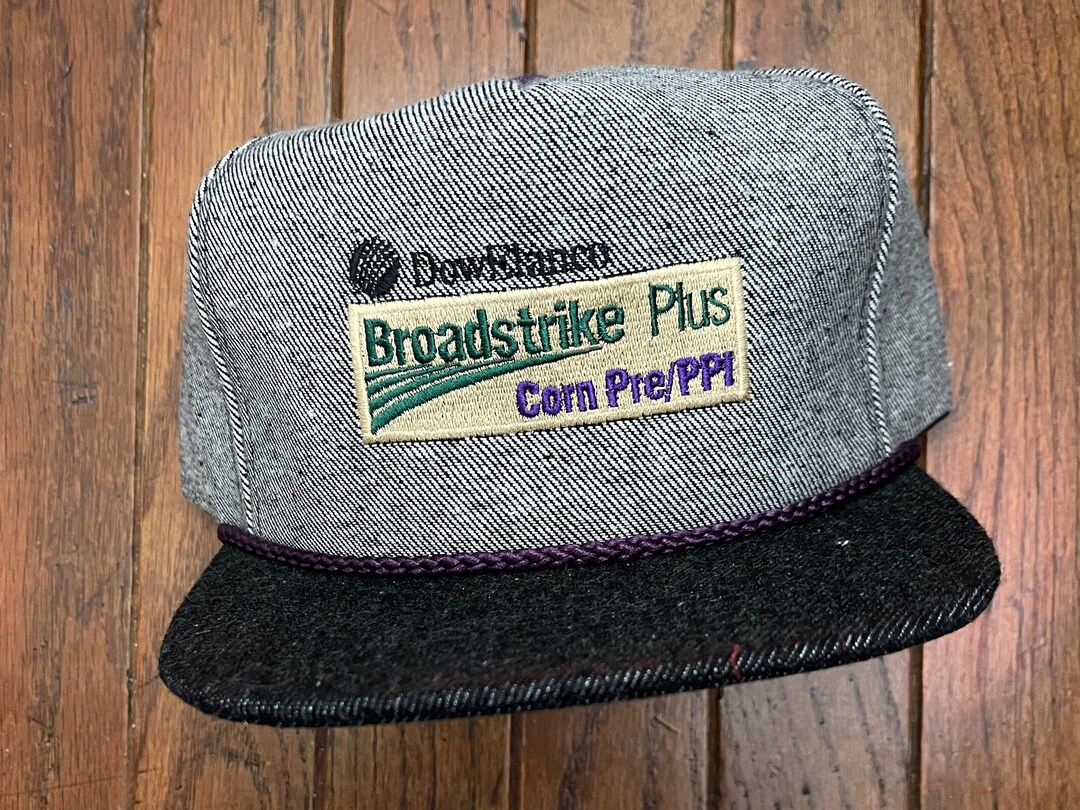Vintage Broadstrike Plus Corn Farming Snapback Hat Baseball Cap USA ...