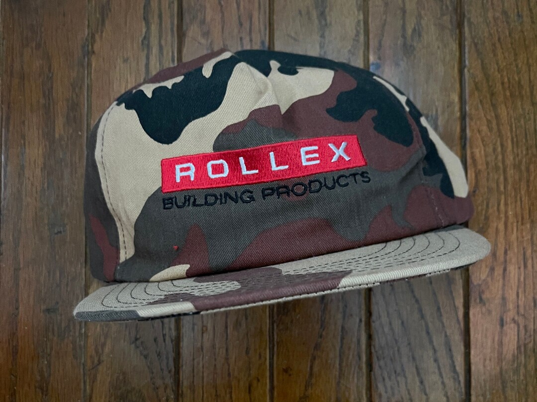 Vintage Deadstock Camo Rollex Building Products Trucker Hat Snapback ...