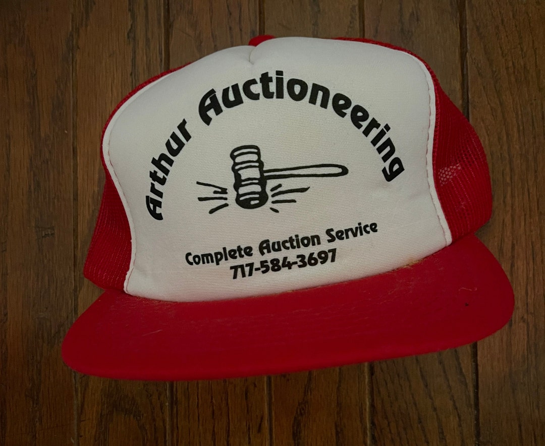 Vintage Trucker Hat Snapback Baseball Cap Arthur Auctioneering Auction ...