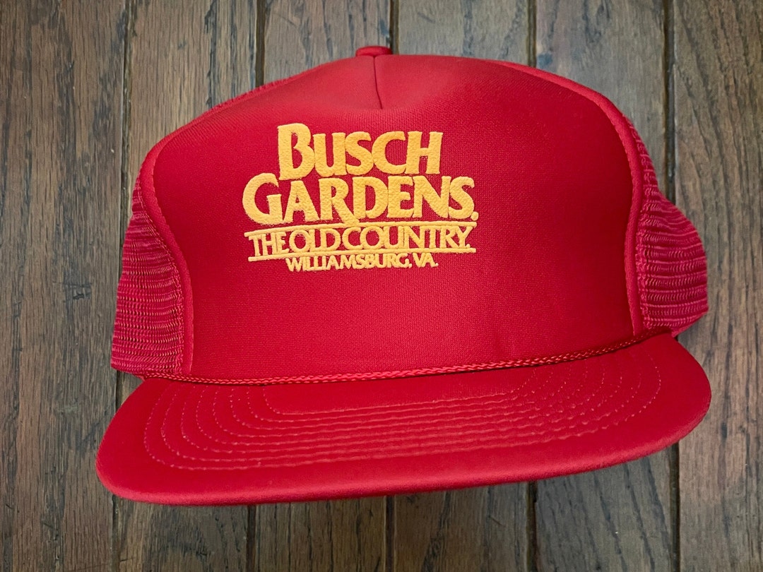 Vintage Busch Gardens Trucker Hat Snapback Hat Baseball Cap - Etsy