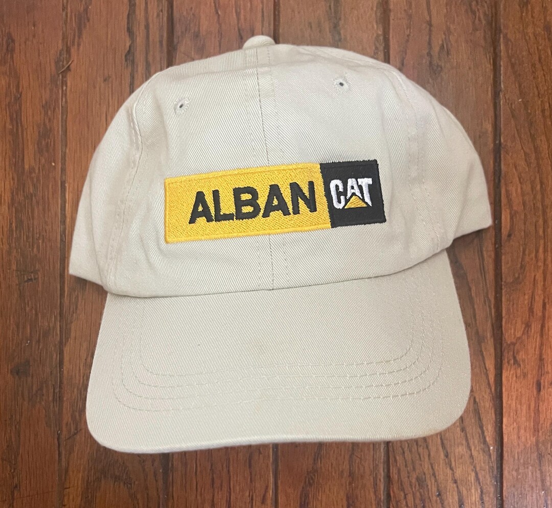 Vintage Minimal Alban Cat Caterpillar Unstructured Strapback Hat ...