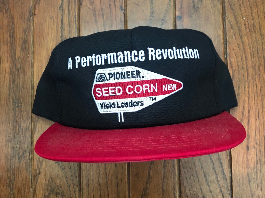 Vintage 90s Deadstock Pioneer Seed Corn Farm Snapback Hat Baseball Cap ...