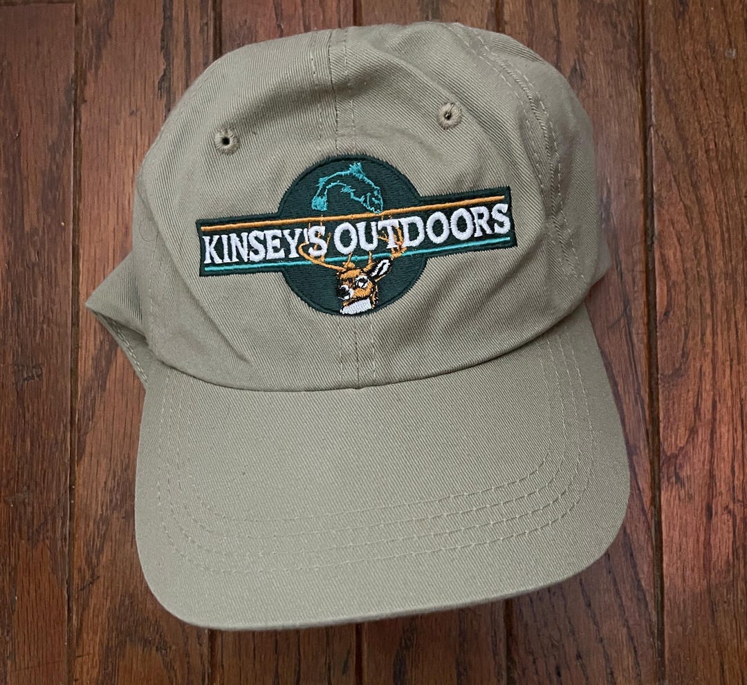 Vintage 90s Minimal Kinsey's Outdoors Deer Hunter Strapback Hat ...