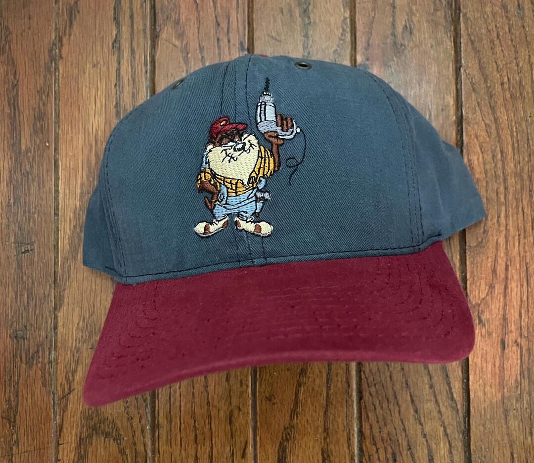 Vintage 90s Taz Tasmanian Devil Pit Crew Nascar Racing Snapback Hat ...